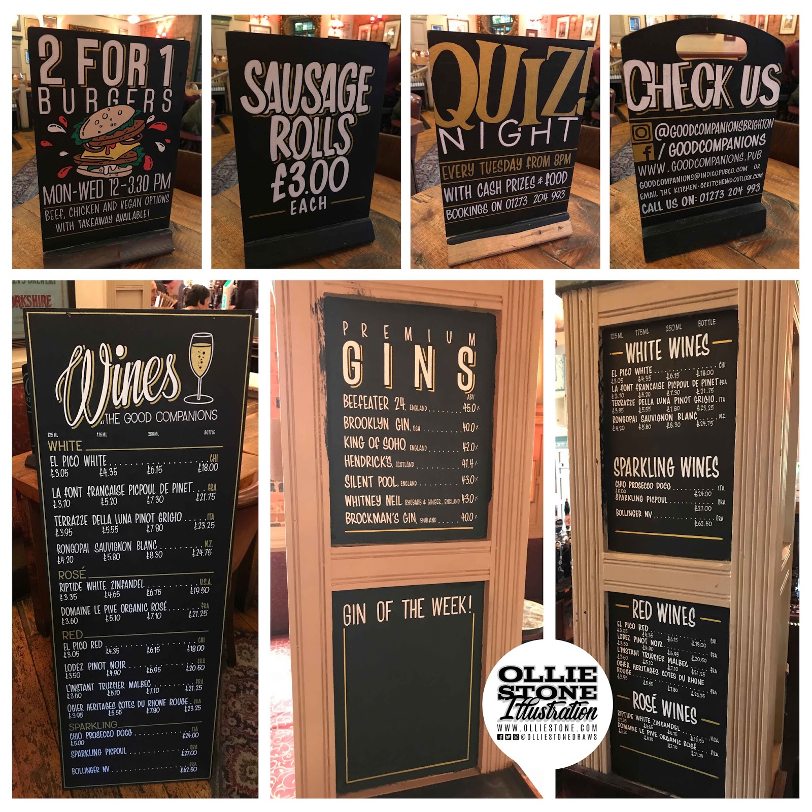 Chalkboard Sign Writer by Ollie Stone