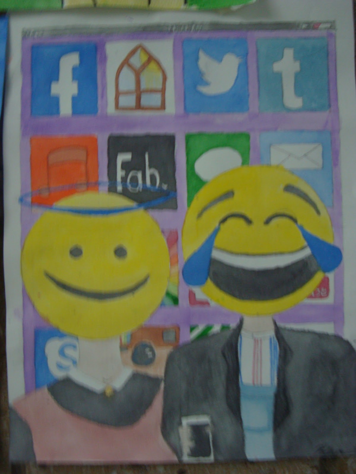 American Gothic Parody Mario