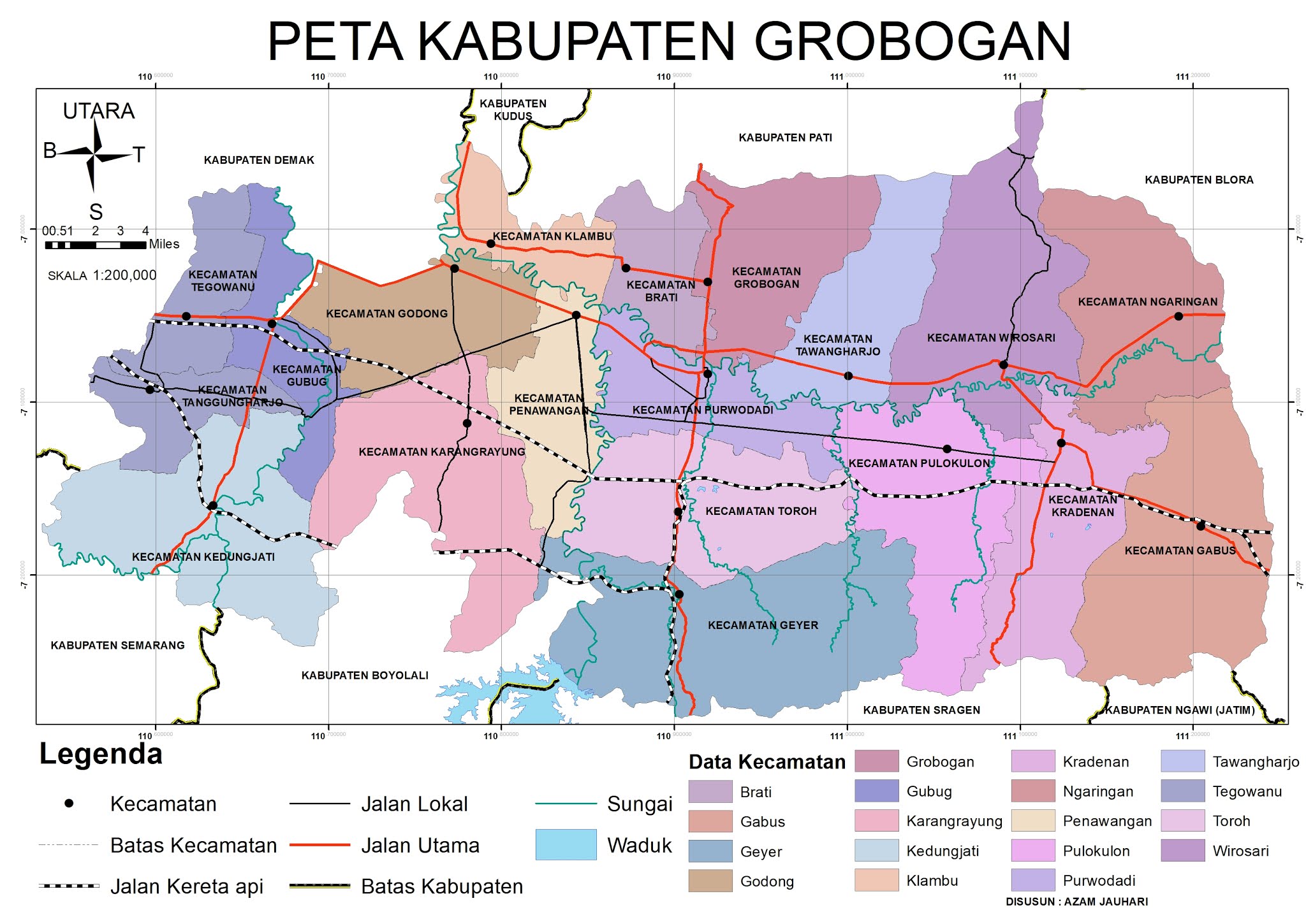 PETA KABUPATEN GROBOGAN