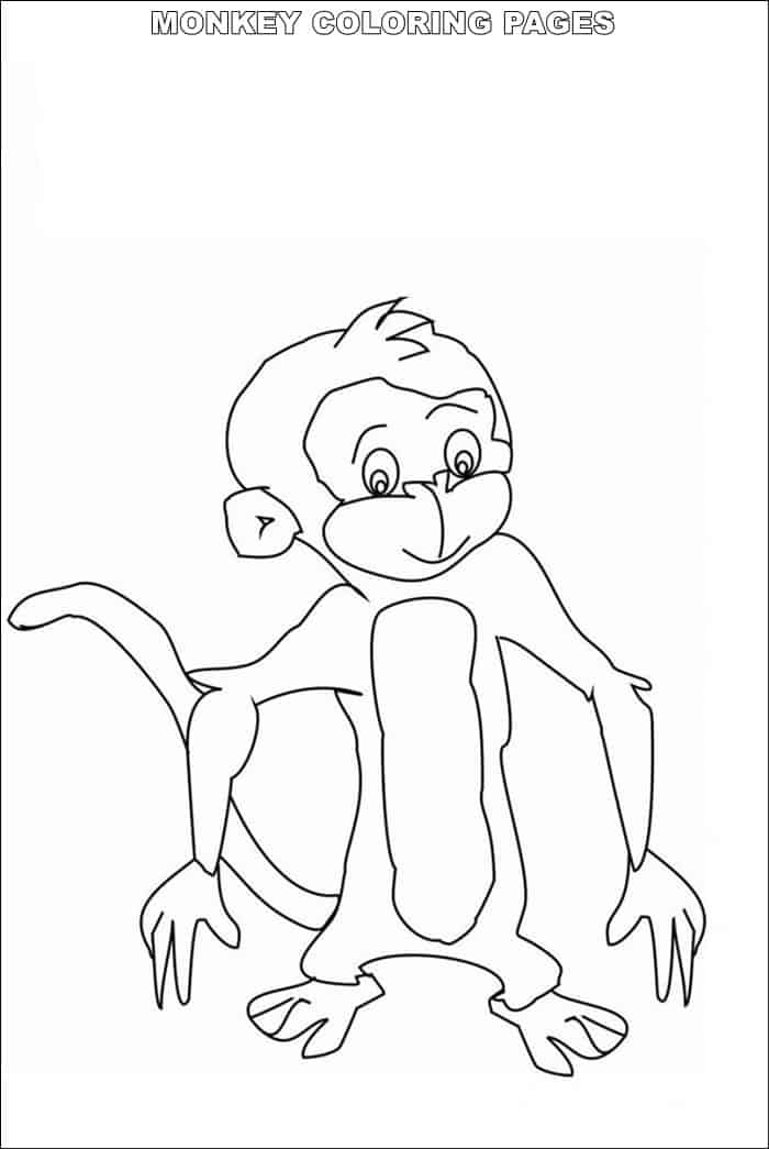 Grumpy Monkey Coloring Page