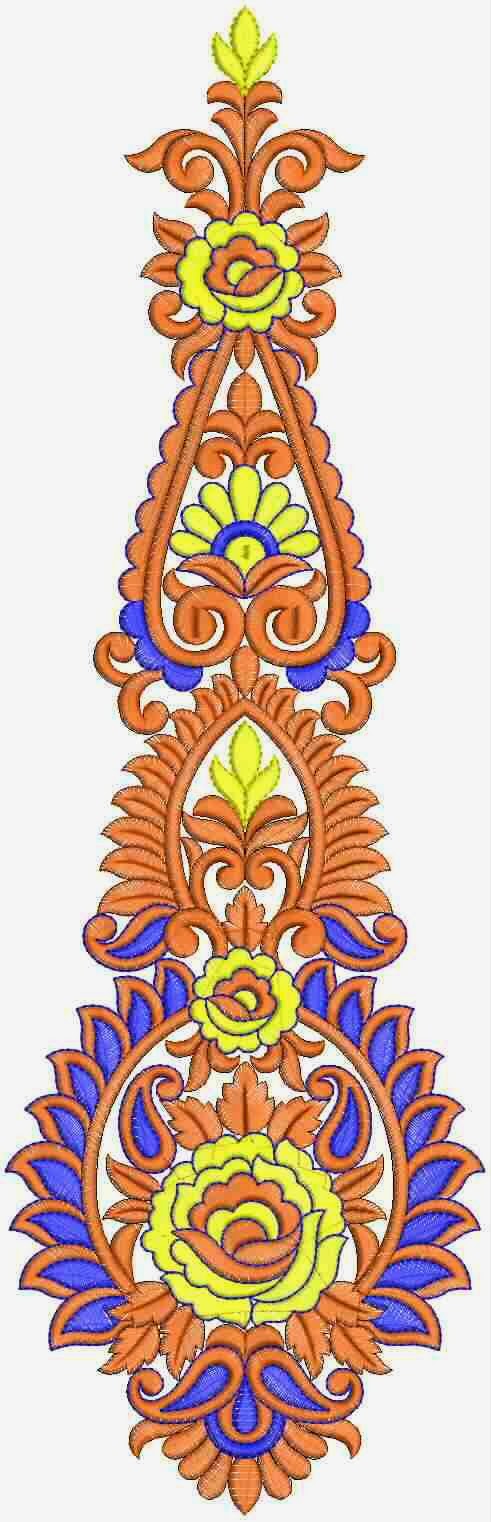 EmbDesignTube: Trendy Embroidered Long Kali Designs