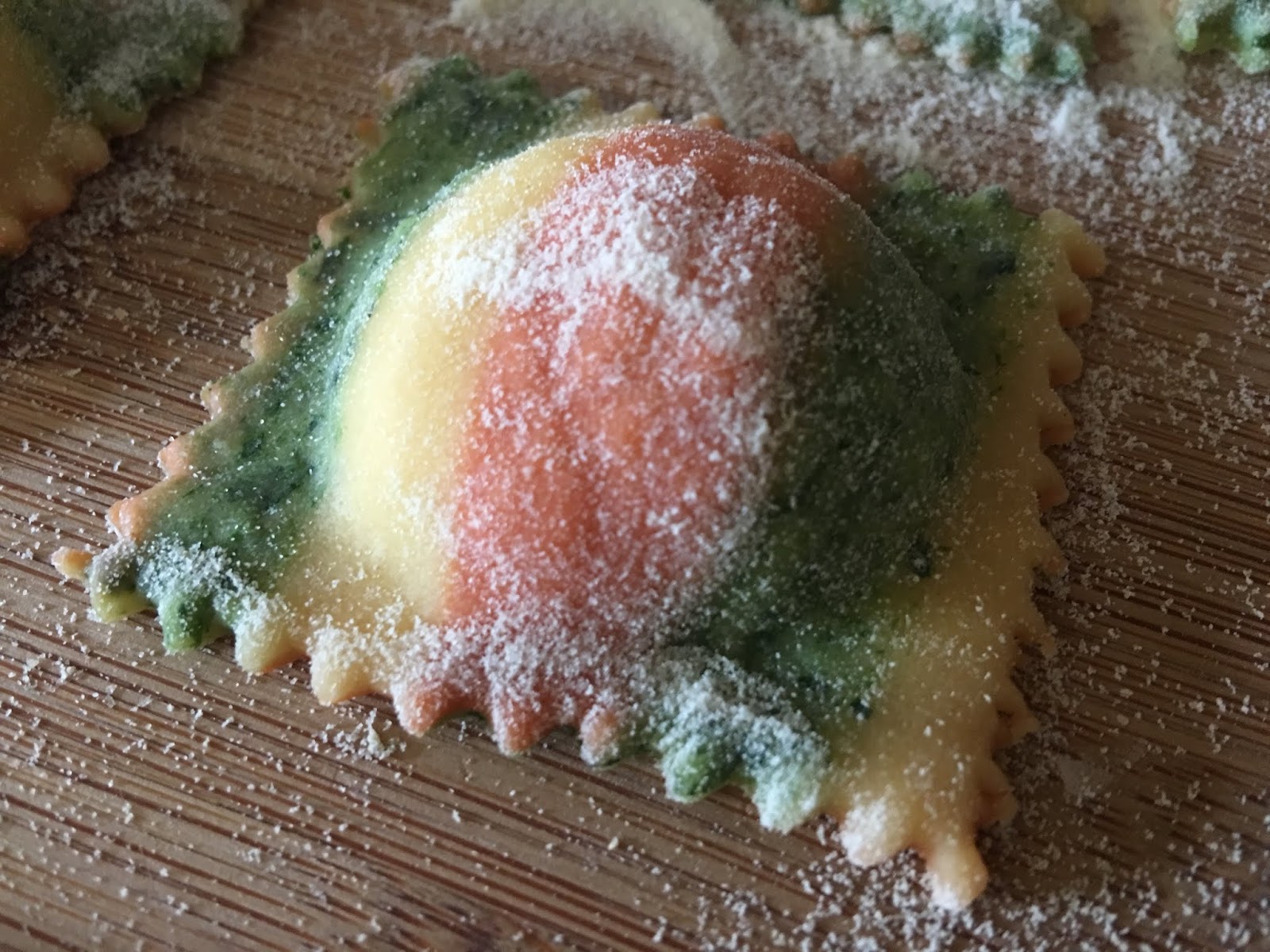 . For the Love of Food, Travel and Wine: Three color ravioli