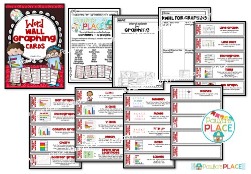 Paula's Place Teaching Resources: Graphing - A Word Wall