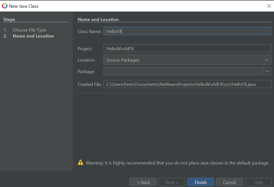 Creating JavaFX Applications with Apache Netbeans Creating JavaFX Applications with Apache Netbeans