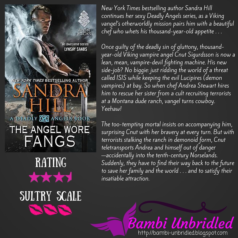 Bambi Unbridled: ARC Review & Giveaway: The Angel Wore Fangs by Sandra Hill