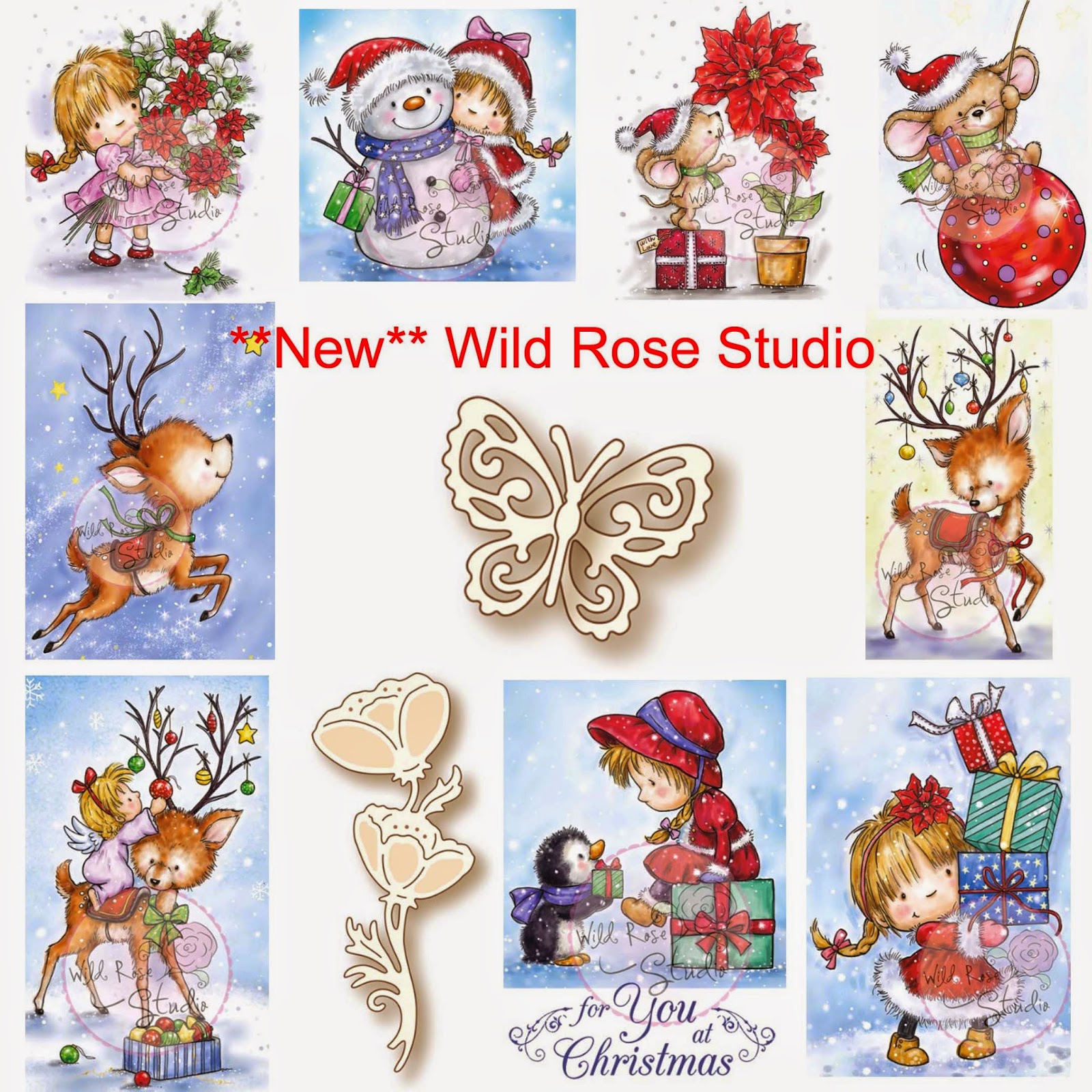 Stamp and Create.com: New Wild Rose Studio Christmas Designs