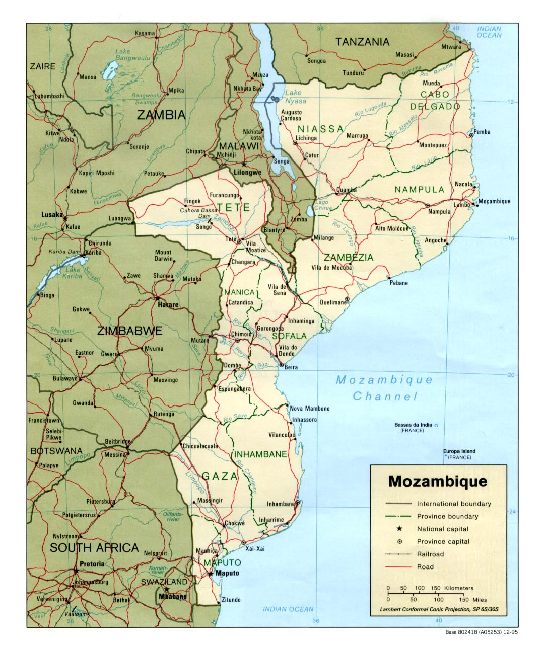 MAPAS DE MOÇAMBIQUE - Geografia Total™