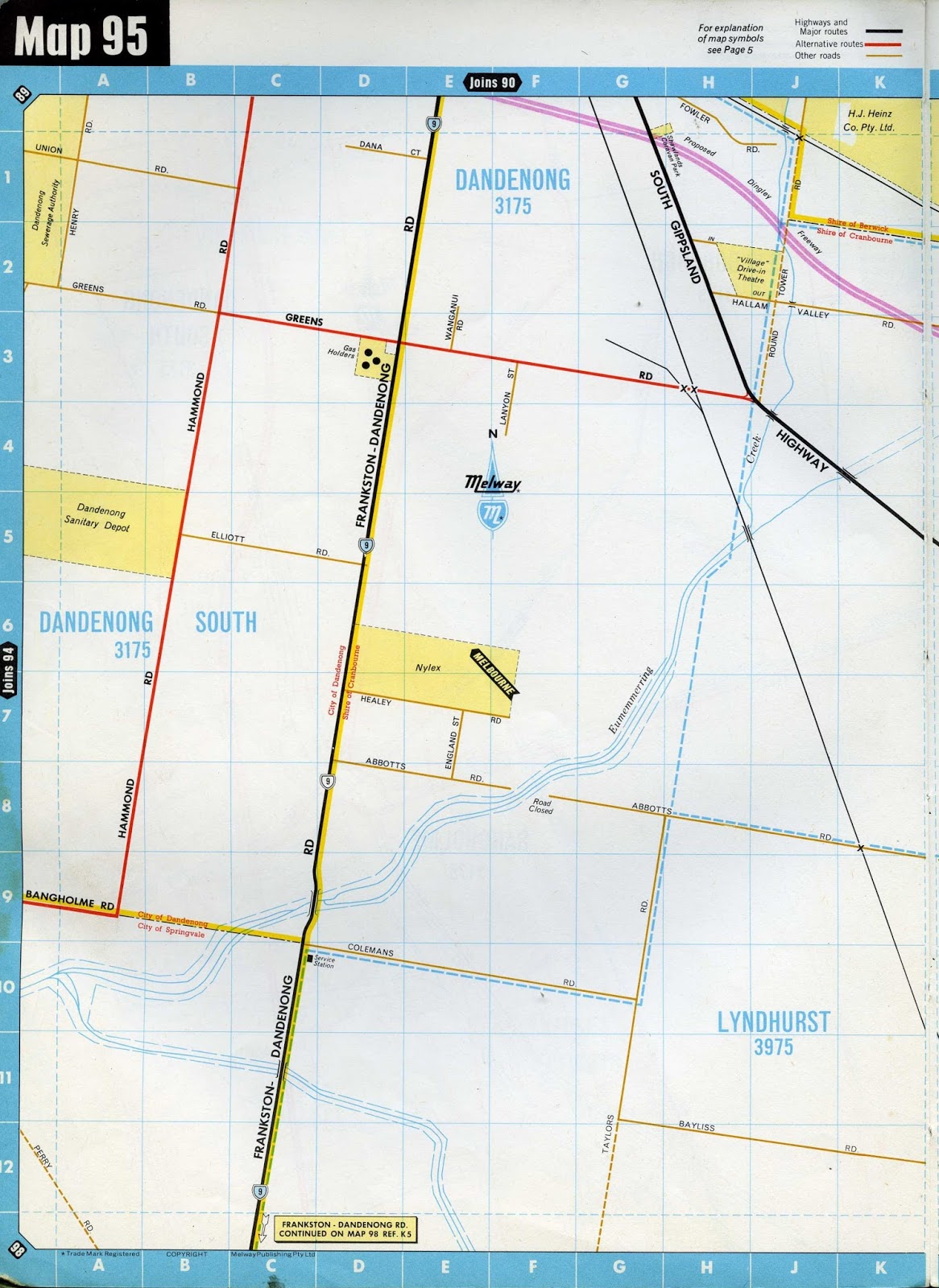Casey Cardinia - links to our past: Melway edition 6, 1973 - the Casey ...