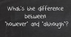 Although vs However