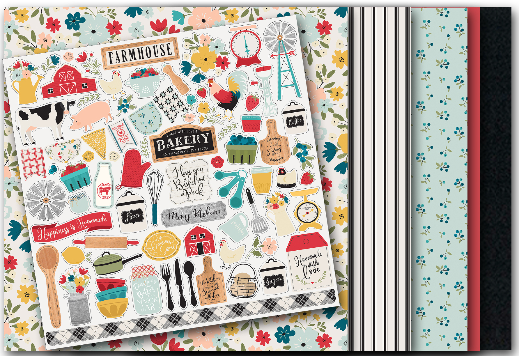 The ScrapRoom Blog: Echo Park Farmhouse Kitchen Page Kit Inspiration