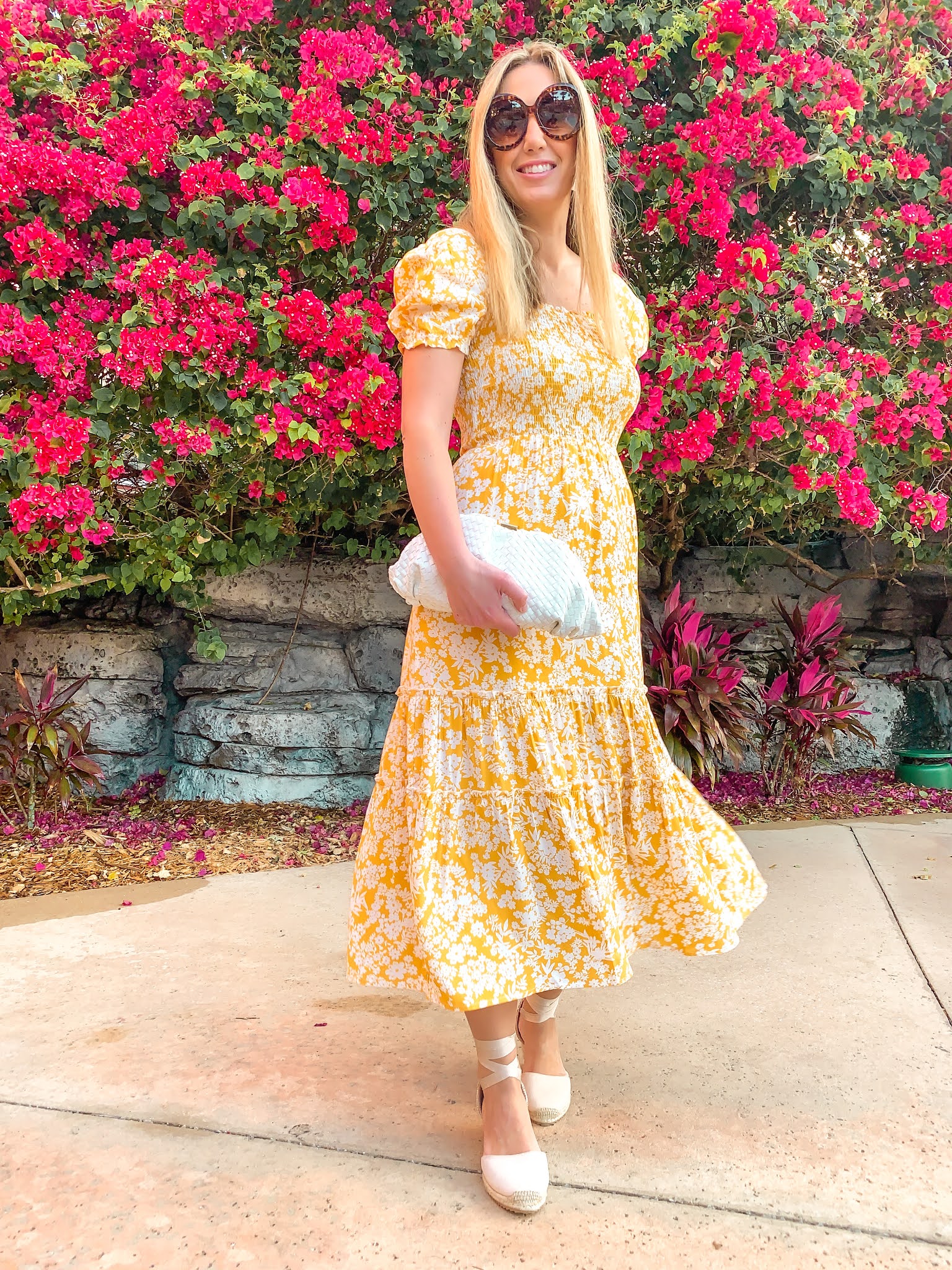 Yellow Floral Dress