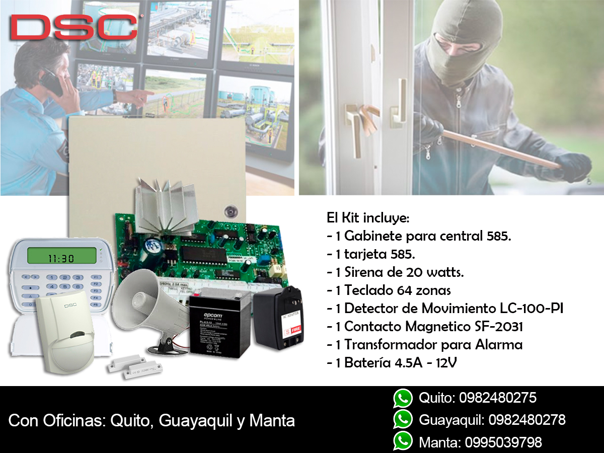 Techresources.Cia.Ltda - Kit de Alarma DSC / 8 Elementos - Somos ...