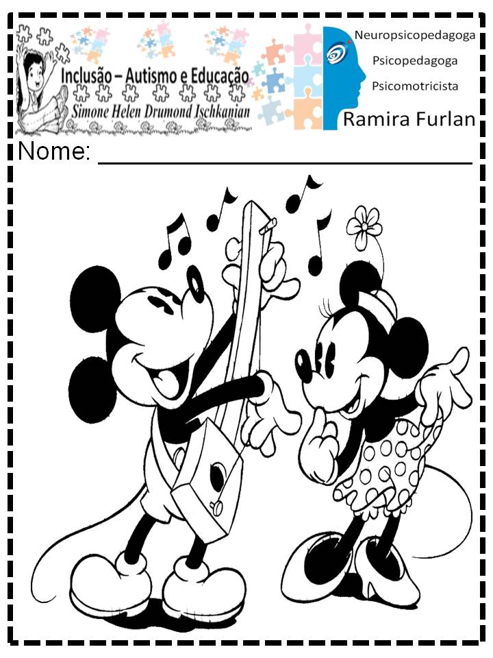 INCLUSÃO - AUTISMO E EDUCAÇÃO SIMONE HELEN DRUMOND: MICKEY ATIVIDADES ...