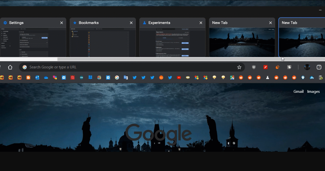 WebUI tab strip in Google Chrome per avere le anteprime nella parte ... WebUI tab strip in Google Chrome per avere le anteprime nella parte ...
