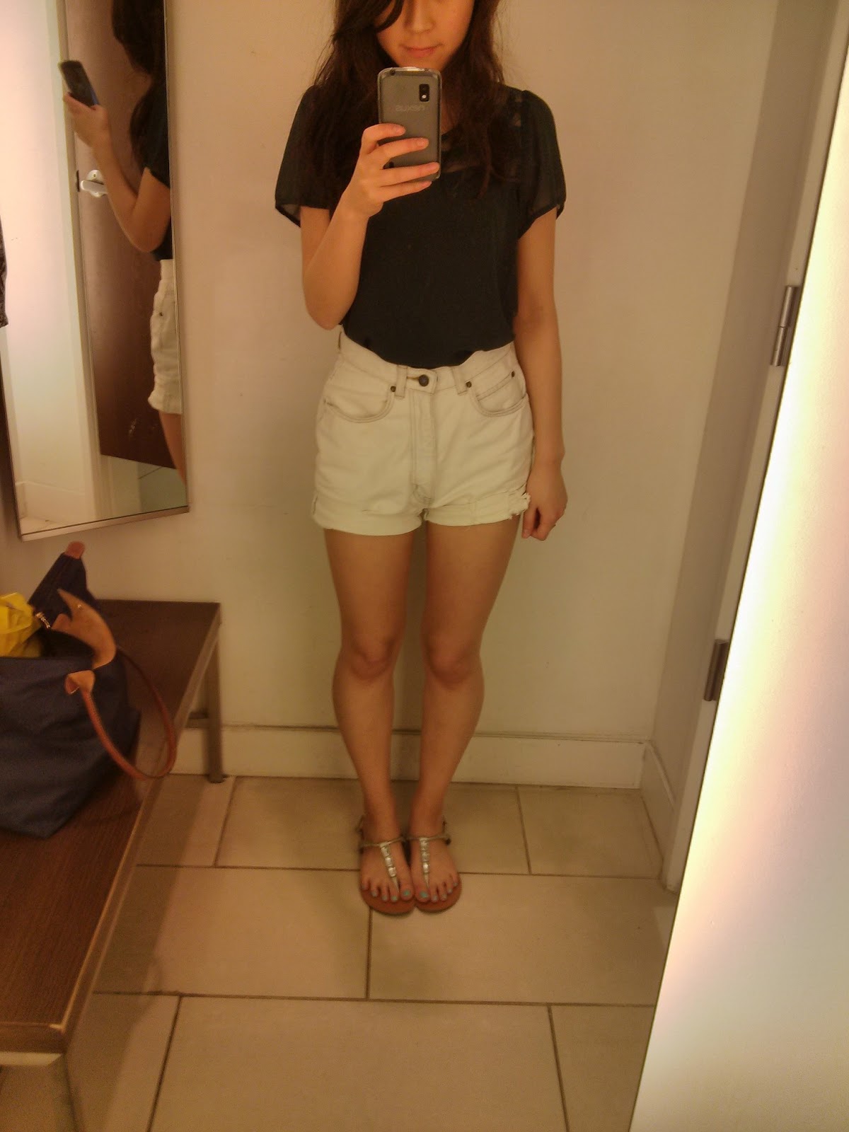 OOTD - high waisted shorts
