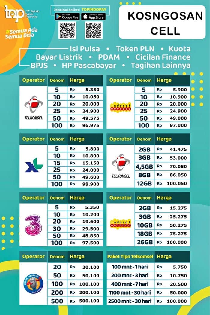 25 Desain Spanduk Jualan Pulsa yang Keren - KOSNGOSAN