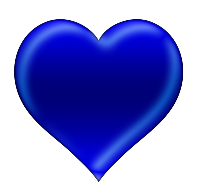 AZULNCELLA PNG: Corazones Azules