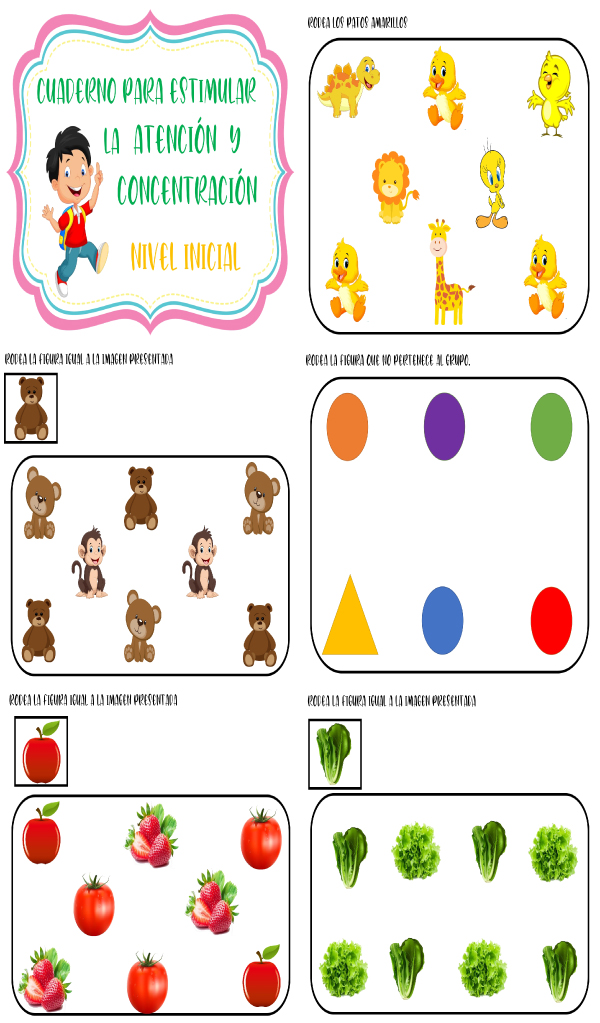 Cuaderno de Atención y Concentración | Mundo de Rukkia