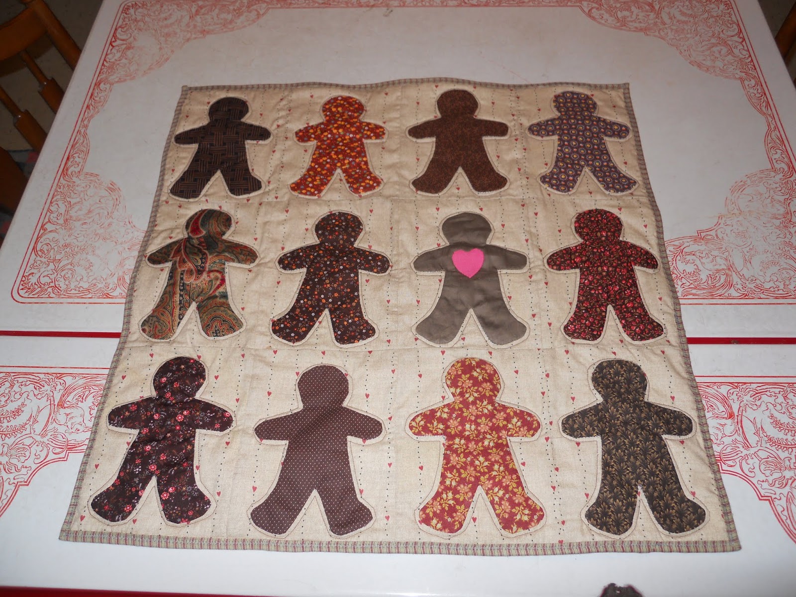 Kathy's Quilting Blog: Slow Sunday Stitching -- Gingerbread Men Quilt ...