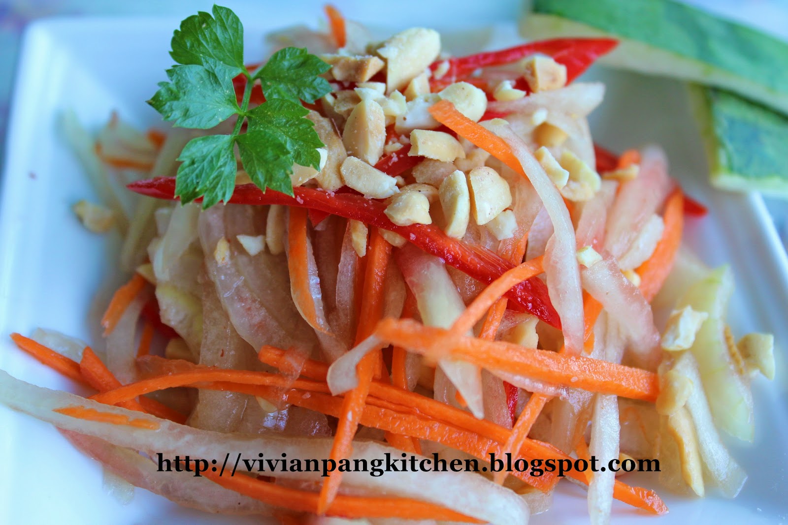 Vivian Pang Kitchen: Watermelon Rinds Salad