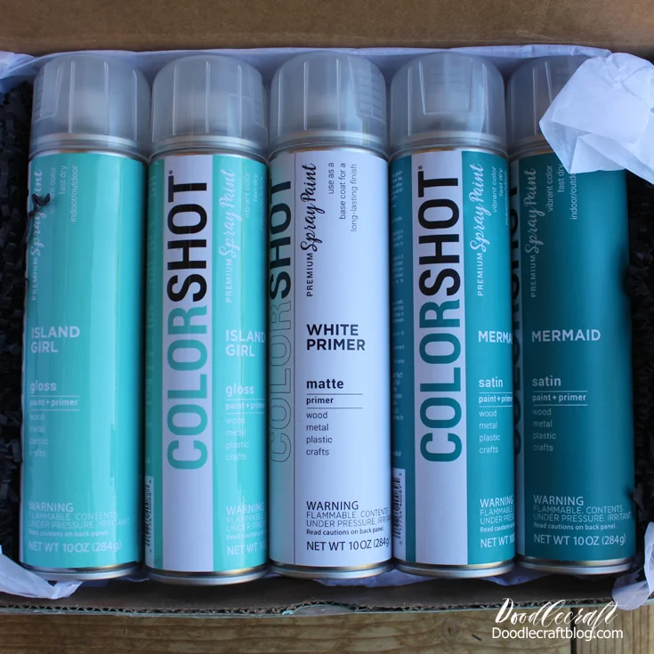 Colorshot Spray Paint Upcycled Furniture DIY