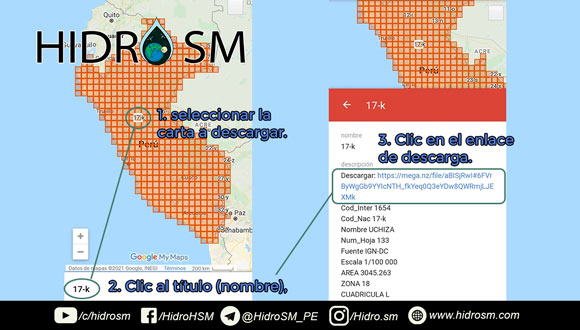 🌎 DESCARGAR CARTA NACIONAL 🗺️ - PERÚ - IGN - SHAPE FILE - Hidro SM