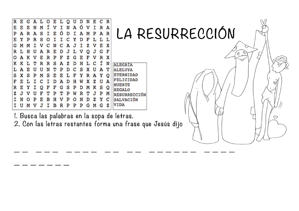 Blog del Profesorado de Religión Católica: Fichas para Pascua