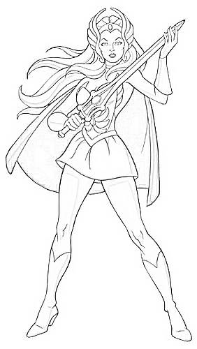Shera Coloring Pages Sketch Coloring Page