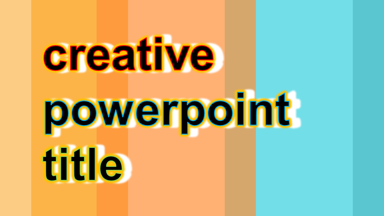 Stripe Color Title PowerPoint Templates - PowerPoint Free