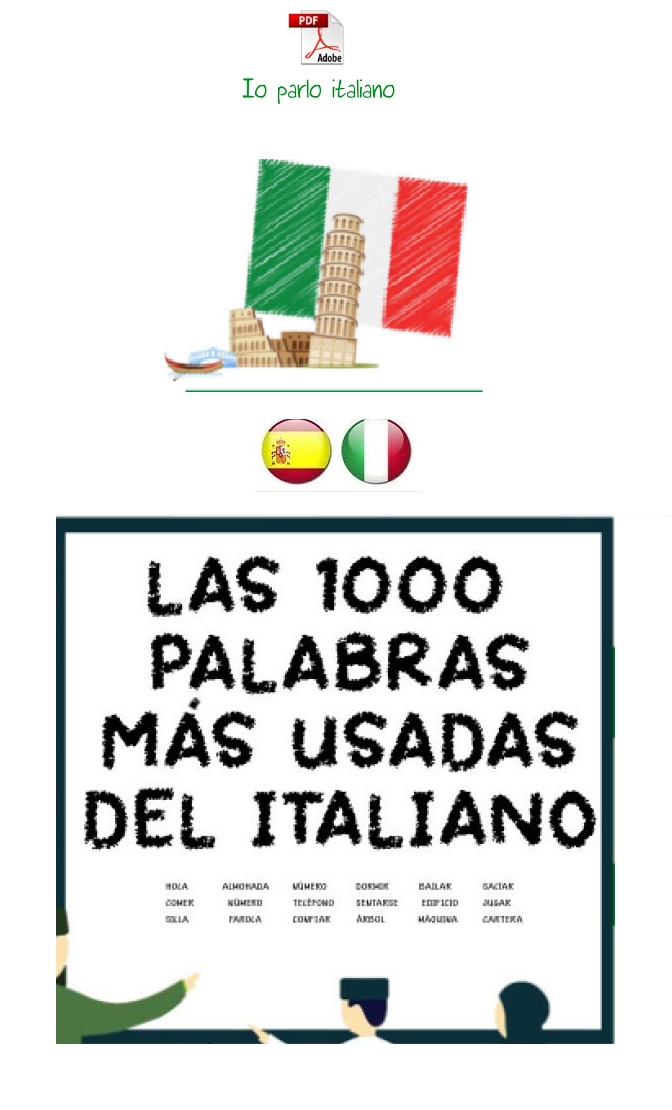 1000 Palabras Mas Utilizadas en Italiano