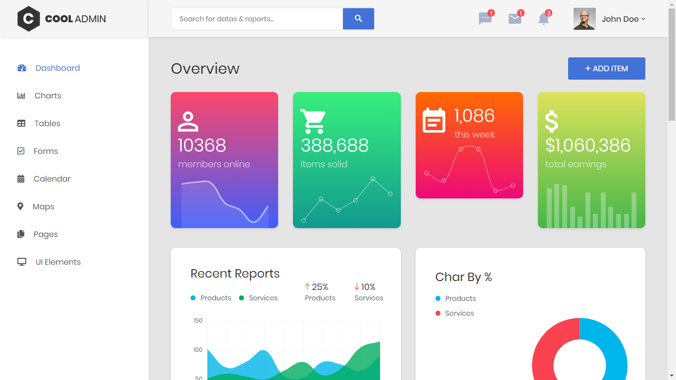 Template Boostrap Admin Gratis Pilihan Sahretech - Sahretech