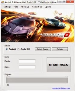 Asphalt 8 Airborne Hack 2014