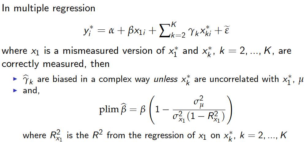 Classical Measurement Error classical-measurement-error