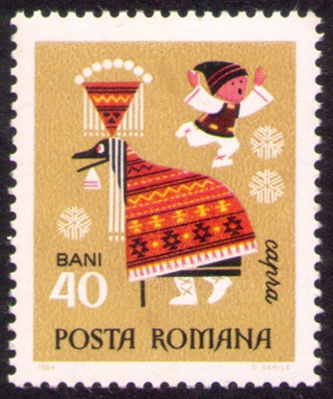 Timbre filatelice: Timbre - Traditii Romanesti de Anul Nou, dansuri ...