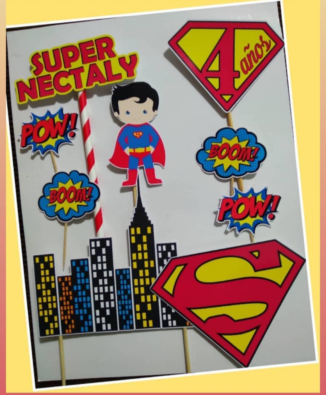 Topper Superman Nectaly 4 - Mis Toppers Tus Toppers