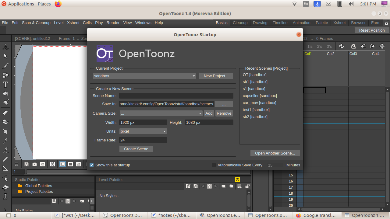 Animations in Linux: 2D Animation by OpenToonz : Introduction