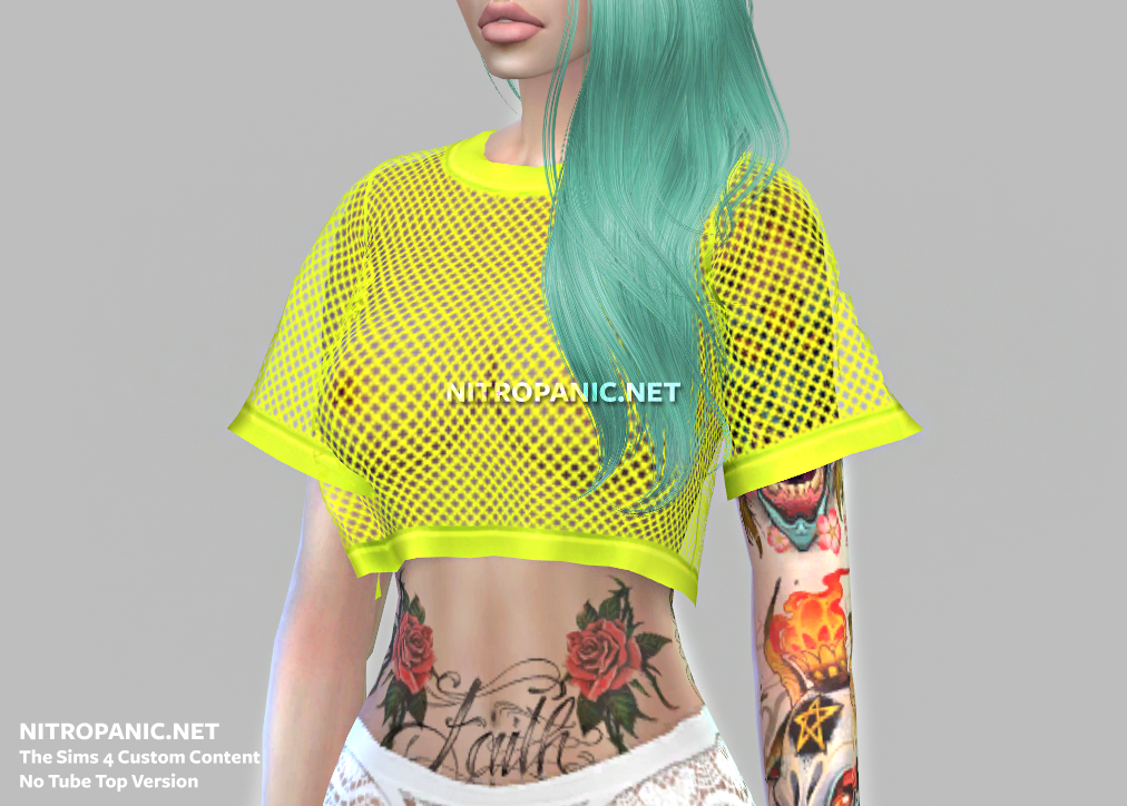 Layered Mesh Top for The Sims 4