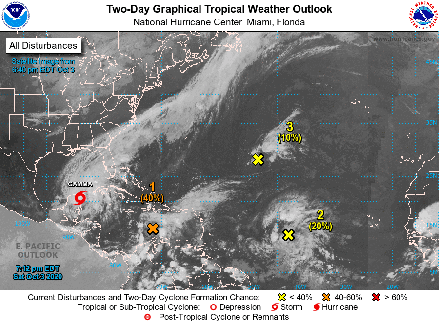 Centro de Huracanes llama al Caribe seguir evolución de tres ondas tropicales. | EL FUTUTO