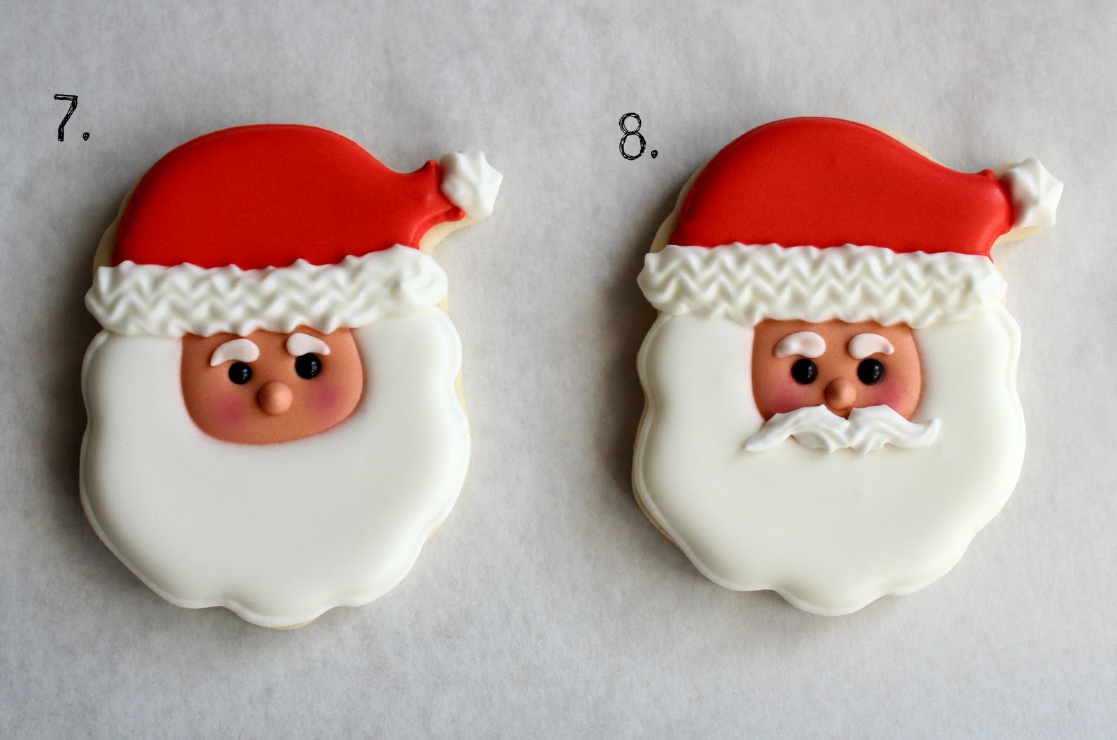 Santa Face Cookies Recipe and Tutorial | In Katrina's Kitchen