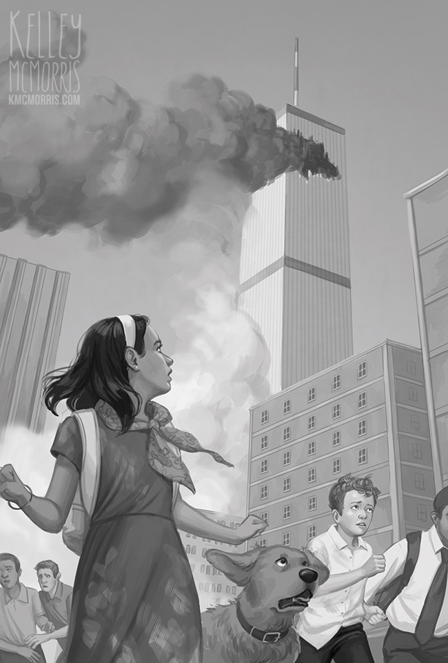 Kelley McMorris illustration: Ranger in Time: Escape from the Twin Towers