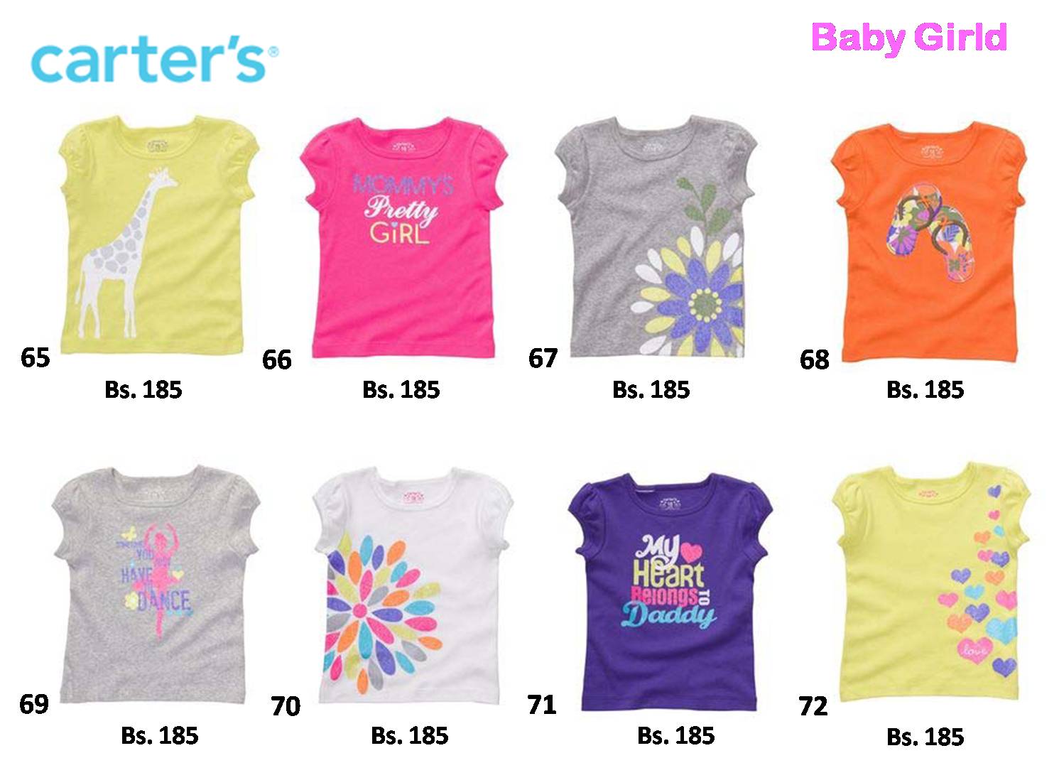 Venta de Ropa de niño marca Carter: Catálogo de Ropa de Niña