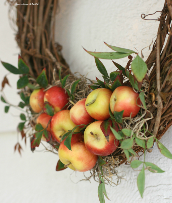 ciao! newport beach: a simple apple wreath for fall