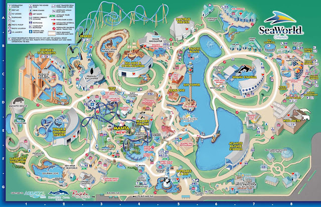 O Melhor de Orlando - FL: Especial Férias - Mapas SeaWorld, Aquatica ...