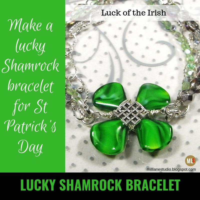 Lucky Shamrock Bracelet | Mill Lane Studio