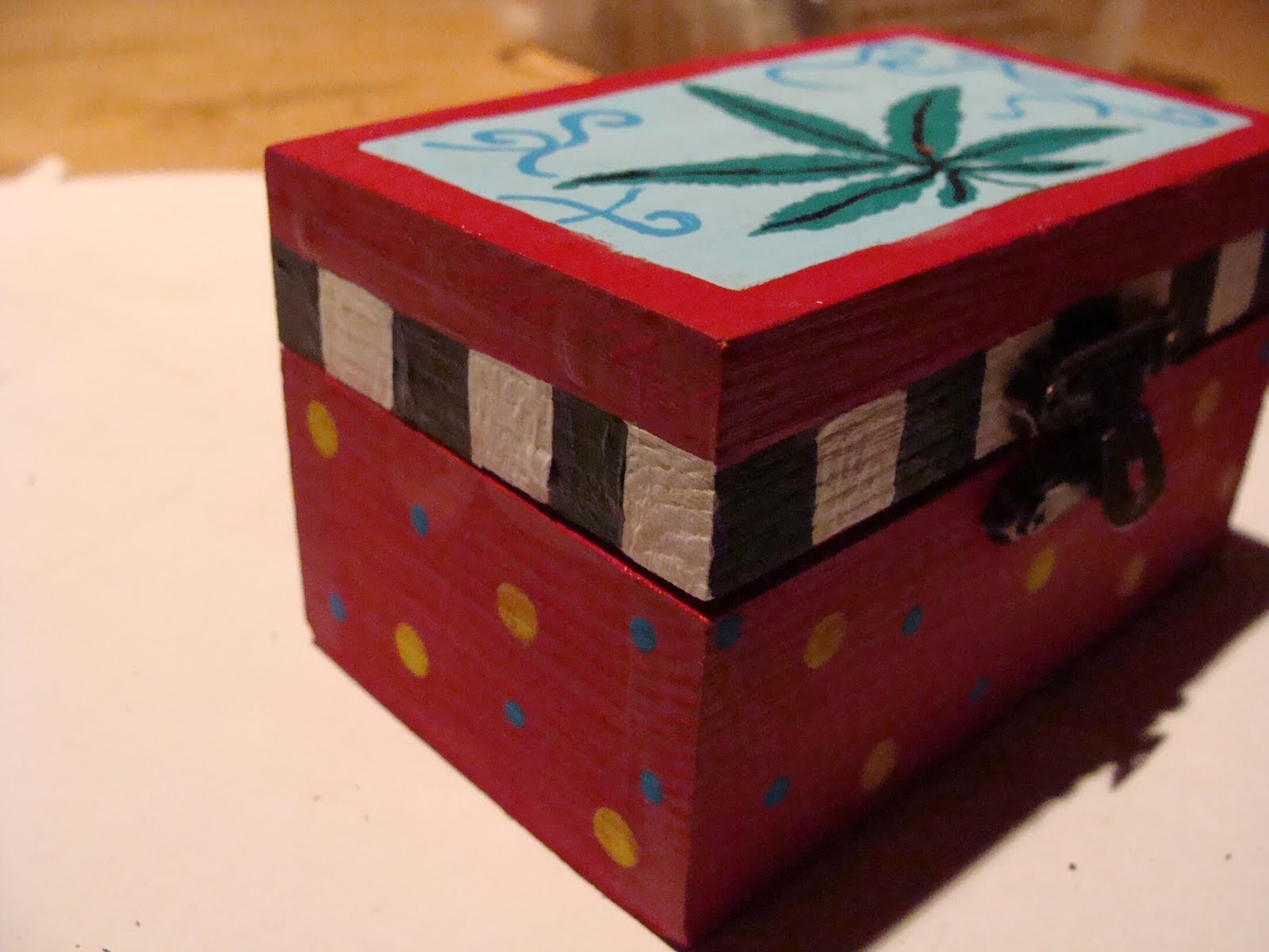 MCRgifts: Hand painted wood box