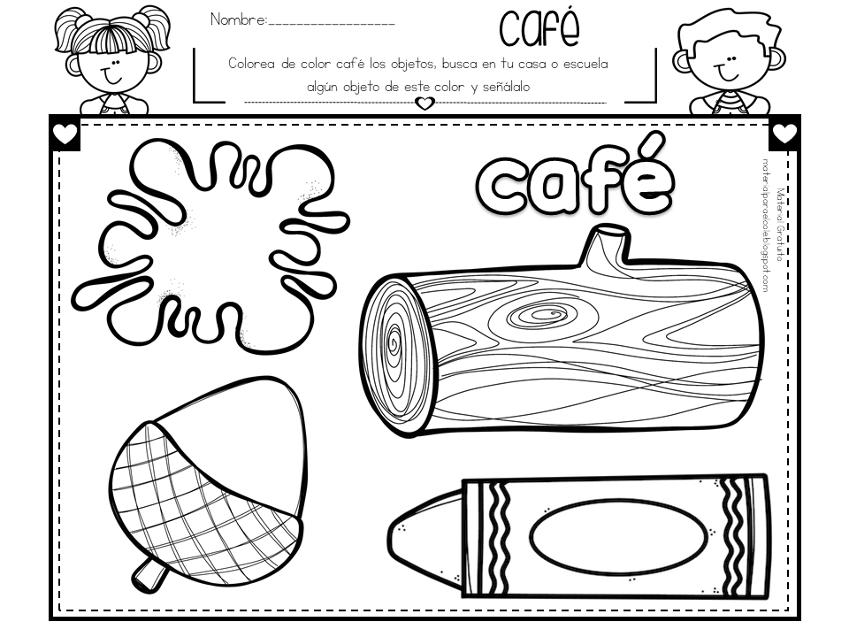 HOJAS PARA TRABAJAR LOS COLORES