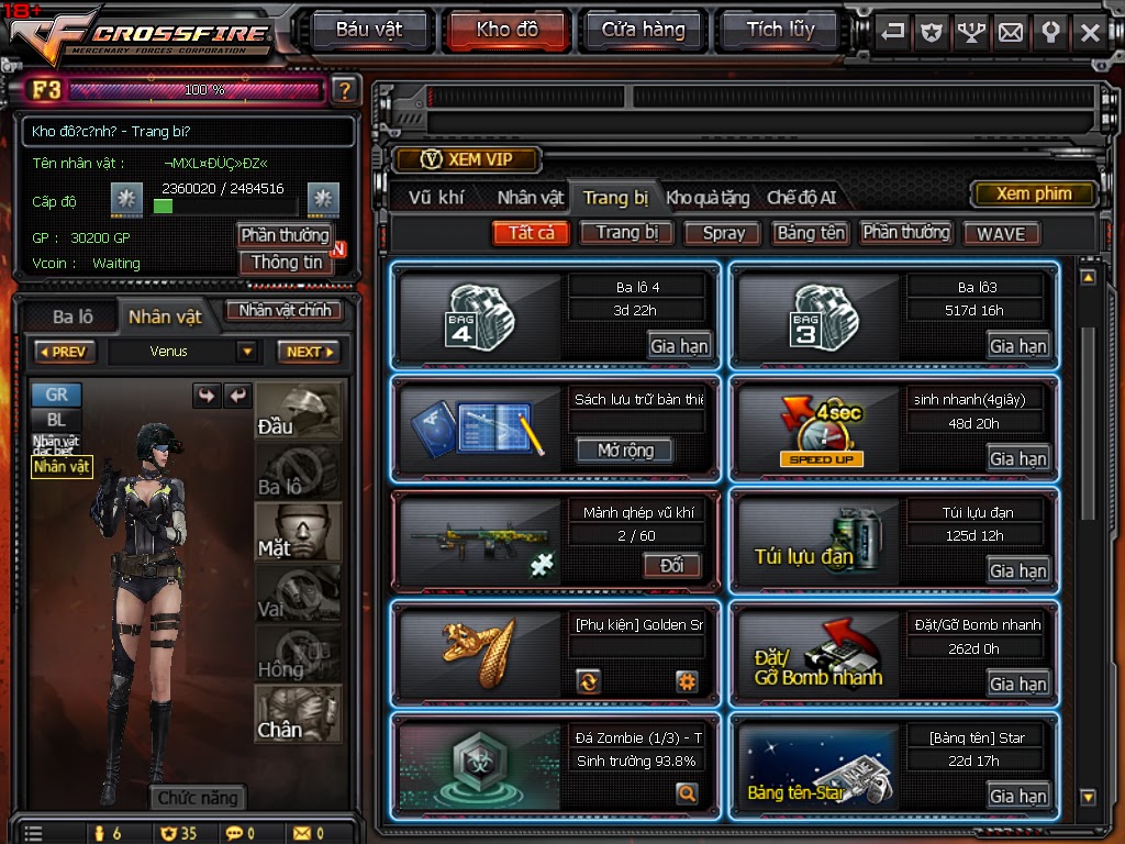 VIP VINACF PRO - SHARE ACC CF CỰC VIP 2017 - P1