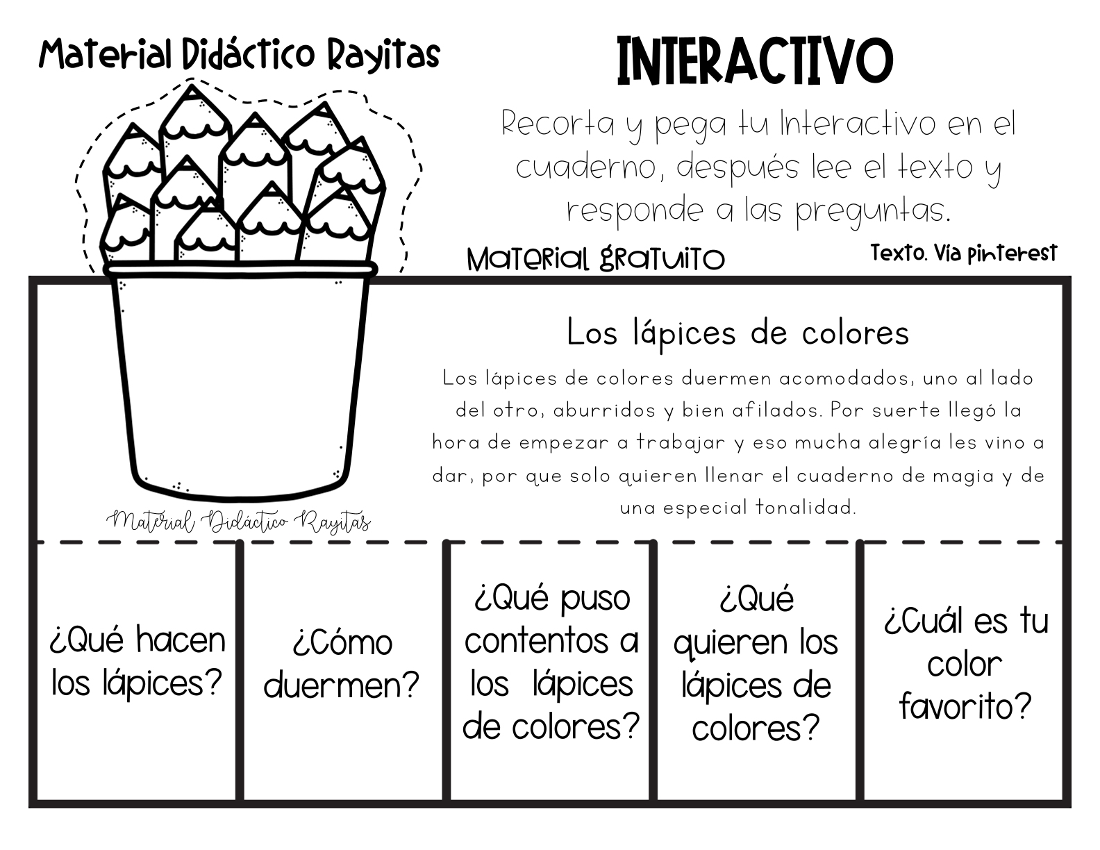 Lecturas de Comprensión Interactivas