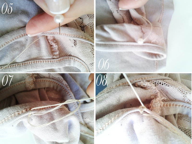 Diary Of Fashion: Tutorial: Customizar Regata com aplicação de pérolas