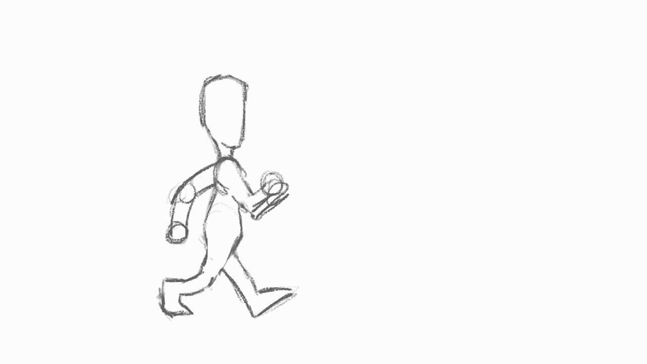 Animation of Euan Friel: 2d walk cycle